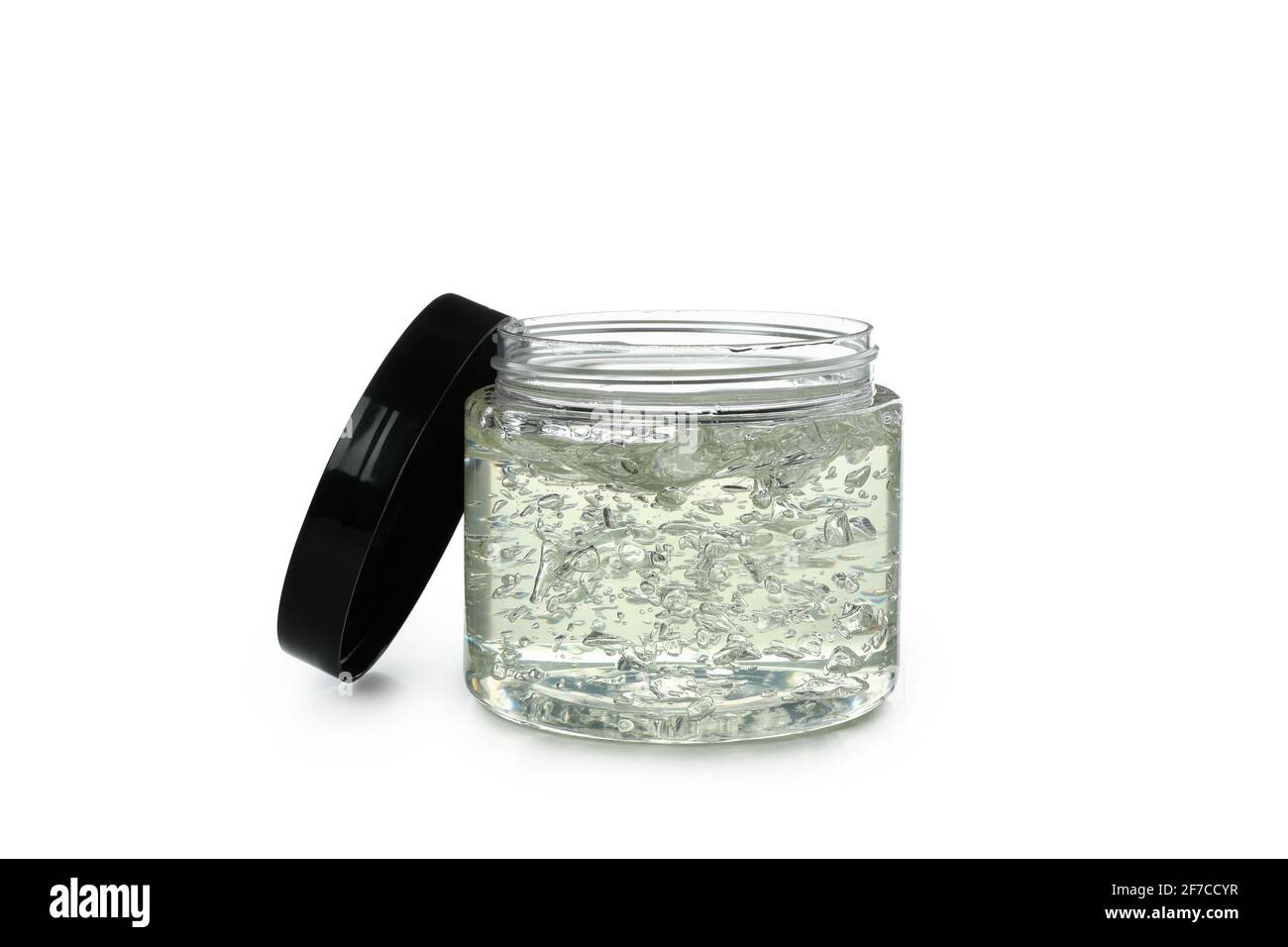 Jar of styling gel isolated on white background Stock Photo - Alamy