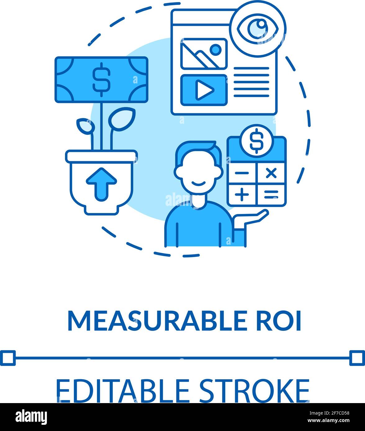 Measurable ROI blue concept icon Stock Vector Image & Art - Alamy Measurable ROI blue concept icon Stock Vector Image & Art - Alamy