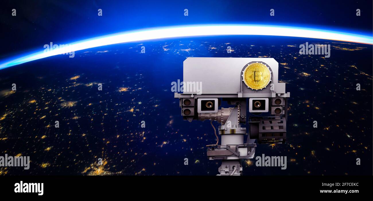 world currency bitcoin Elements of this image furnished by NASA 3d ...