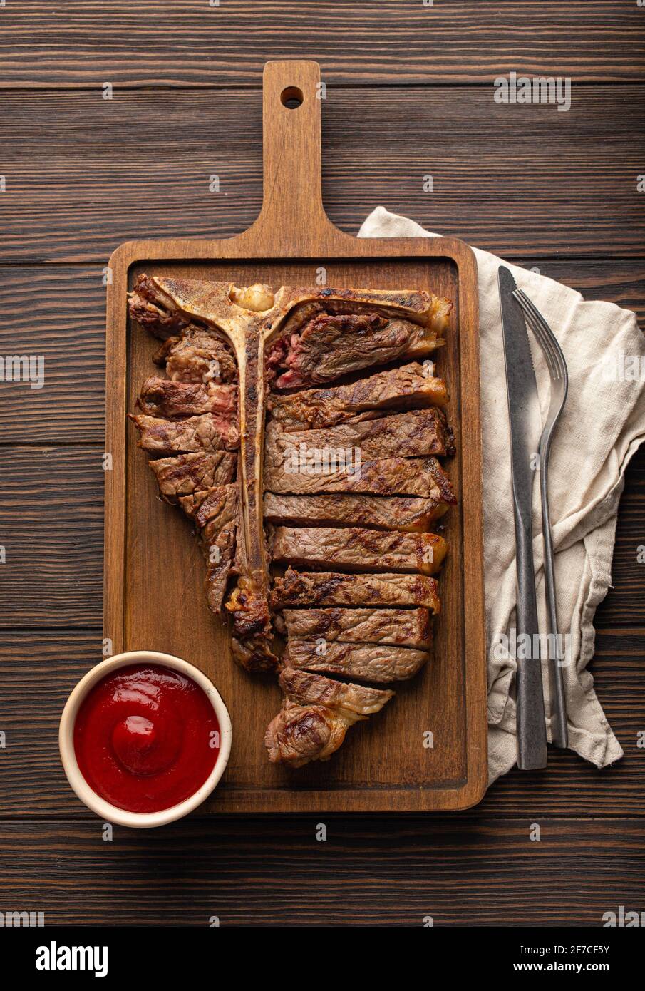 Steak from above hi-res stock photography and images - Alamy