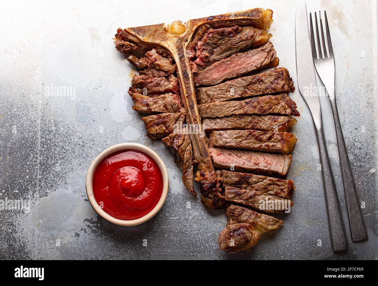 Steak from above hi-res stock photography and images - Alamy