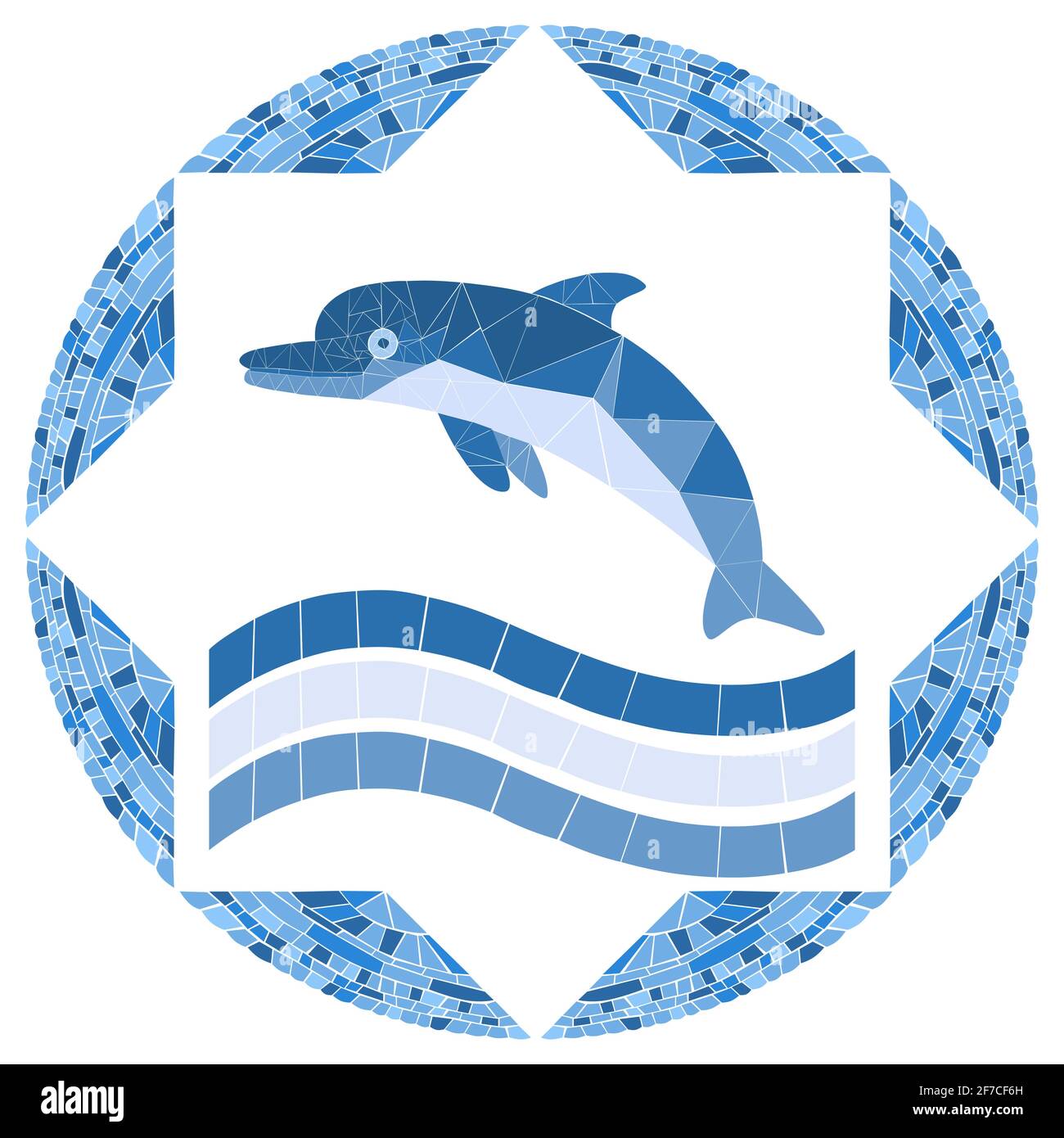 Mosaic dolphin Stock Vector Images - Alamy