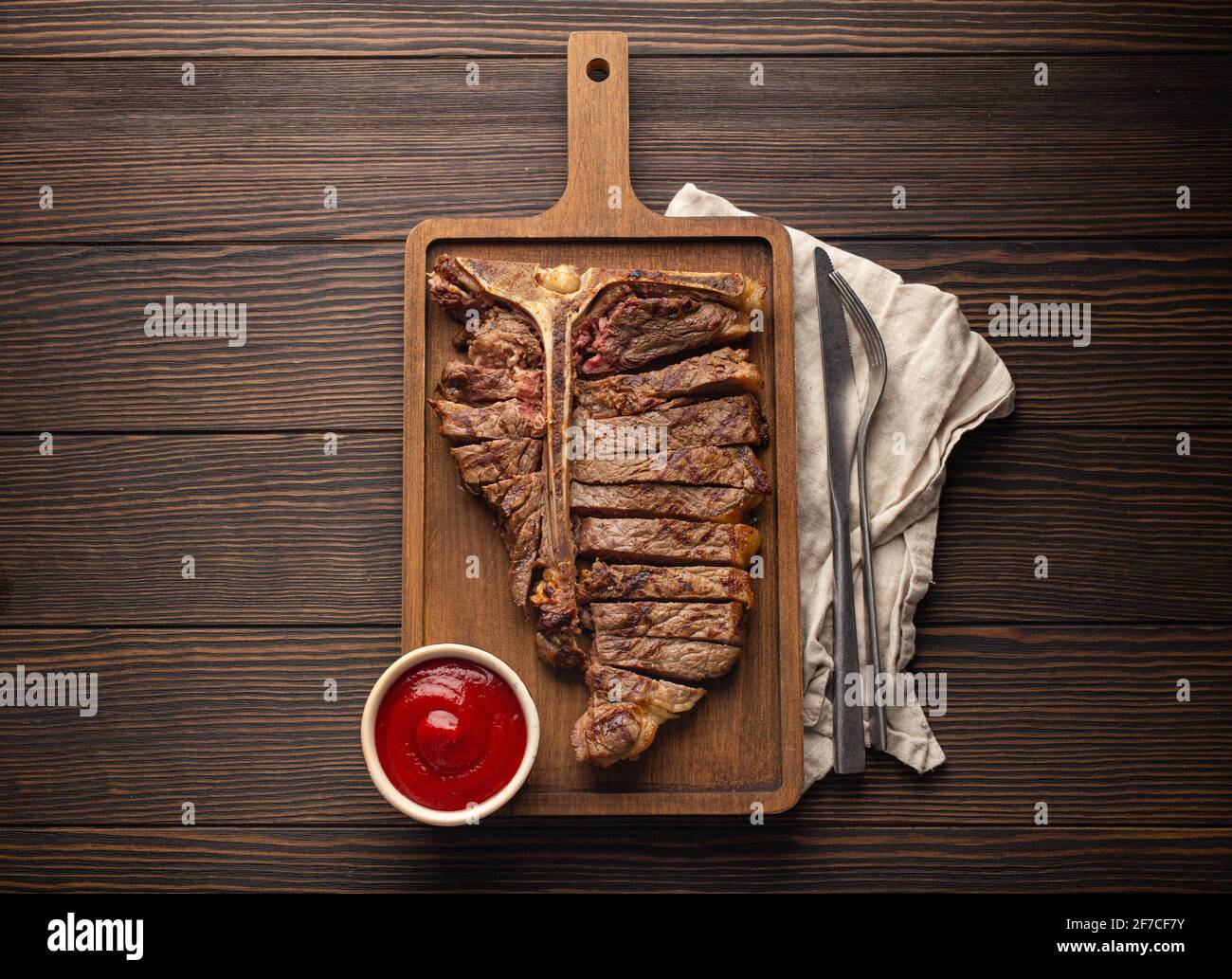 Steak from above hi-res stock photography and images - Alamy