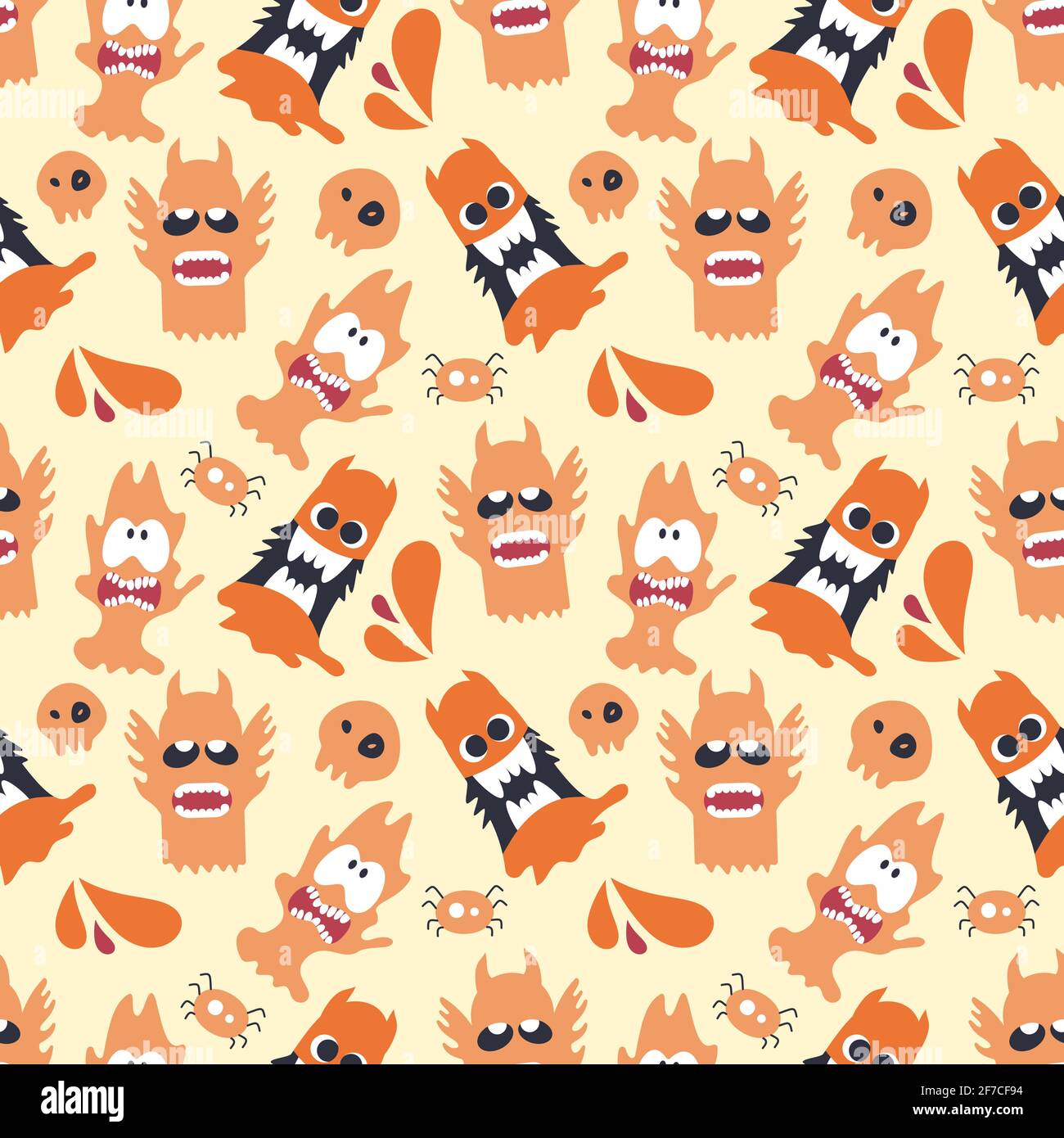 Monster pattern Stock Vector Images - Alamy