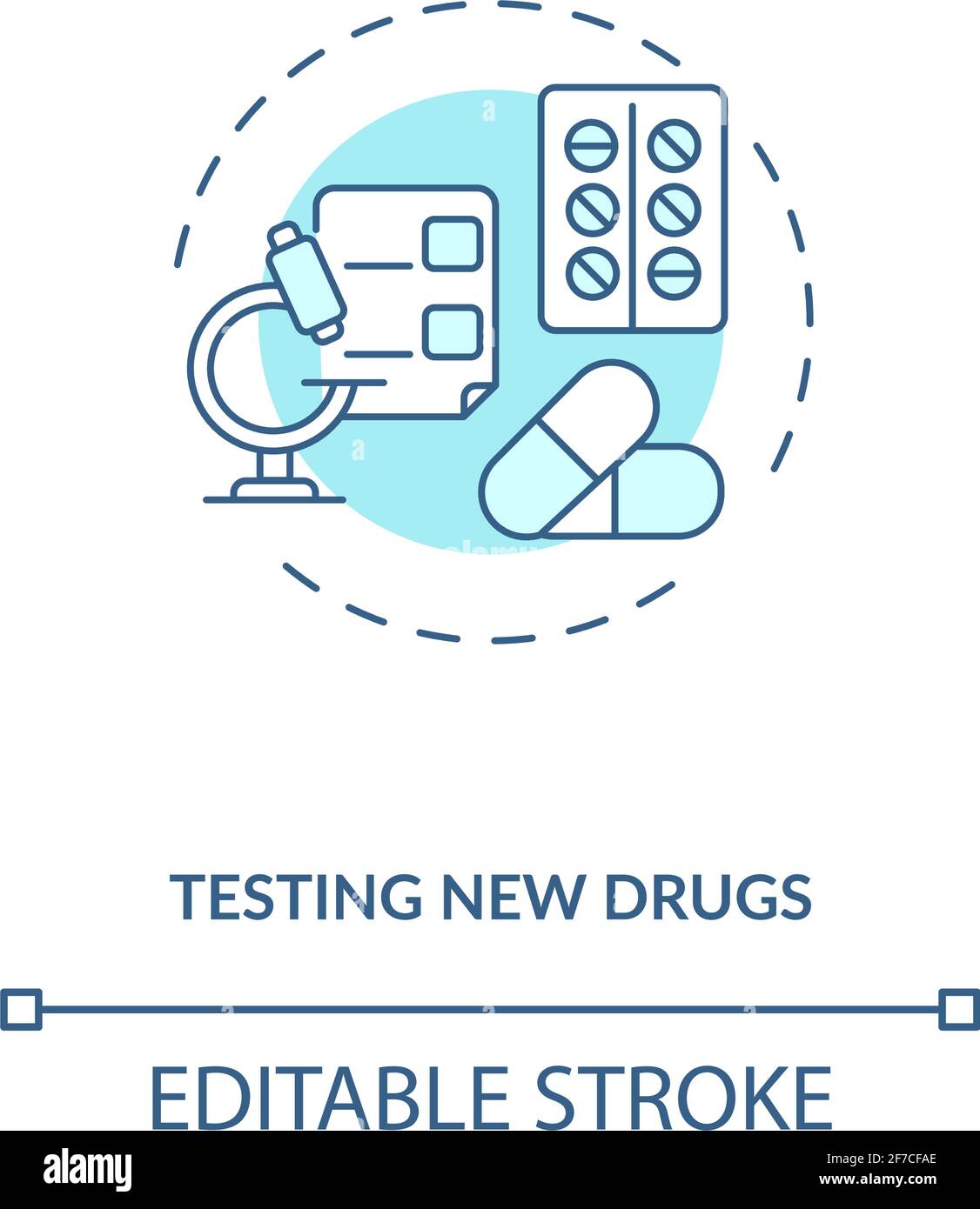 Testing new drugs concept icon Stock Vector Image & Art - Alamy