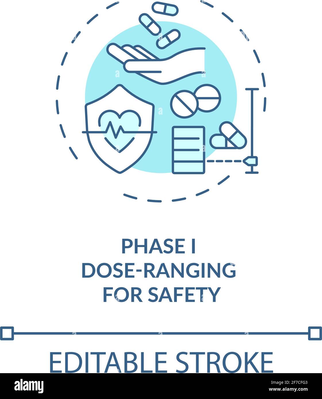 Dose-ranging for safety concept icon Stock Vector Image & Art - Alamy