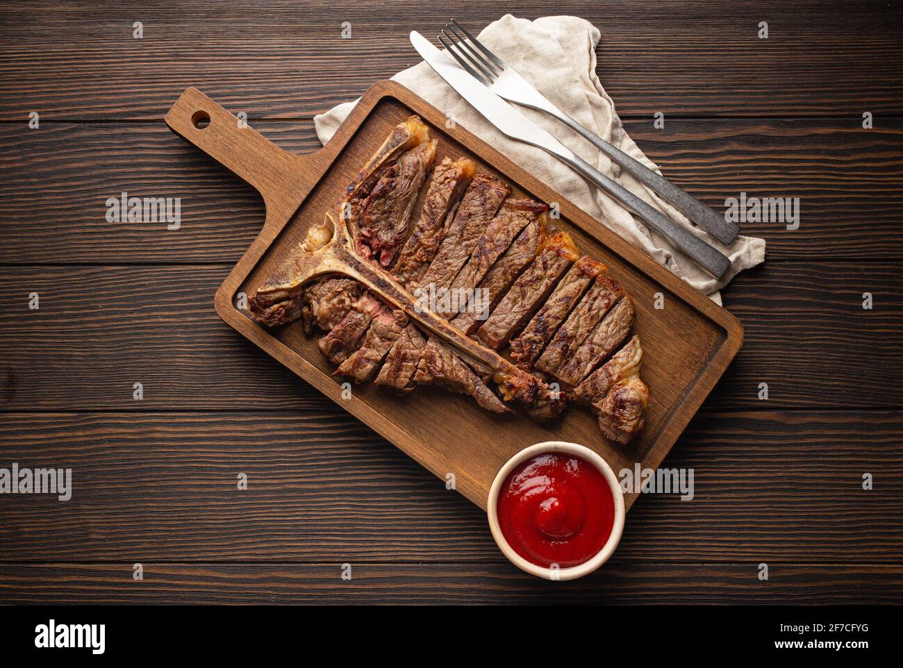 Steak from above hi-res stock photography and images - Alamy