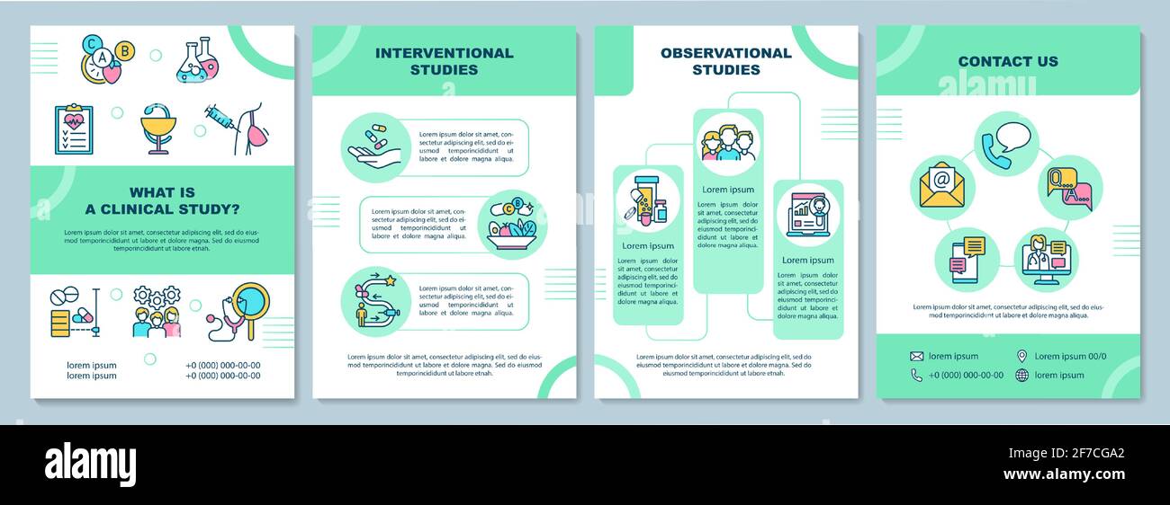 Clinical study explanation brochure template Stock Vector Image & Art ...