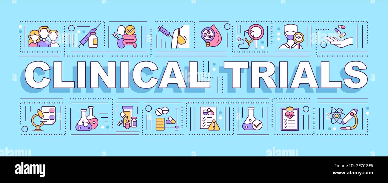 Clinical trials word concepts banner Stock Vector Image & Art - Alamy
