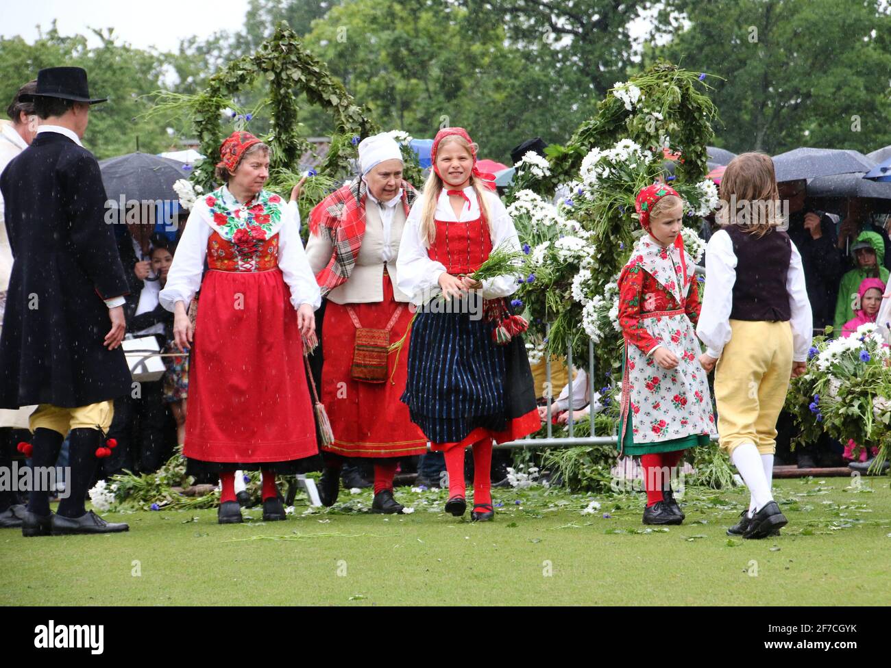 Traditional midsummer celebration at Skansen, Stockholm Stock Photo - Alamy