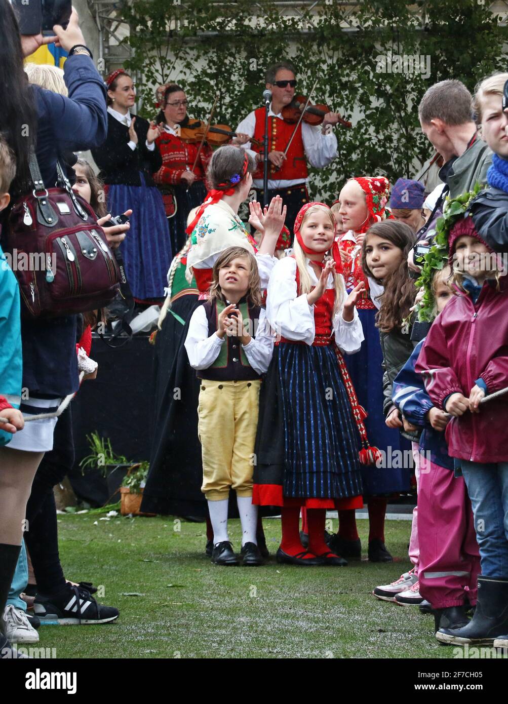 Traditional midsummer celebration at Skansen, Stockholm Stock Photo - Alamy