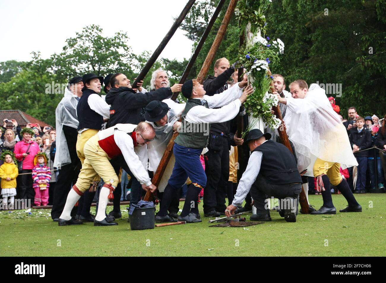 Traditional midsummer celebration at Skansen, Stockholm Stock Photo - Alamy