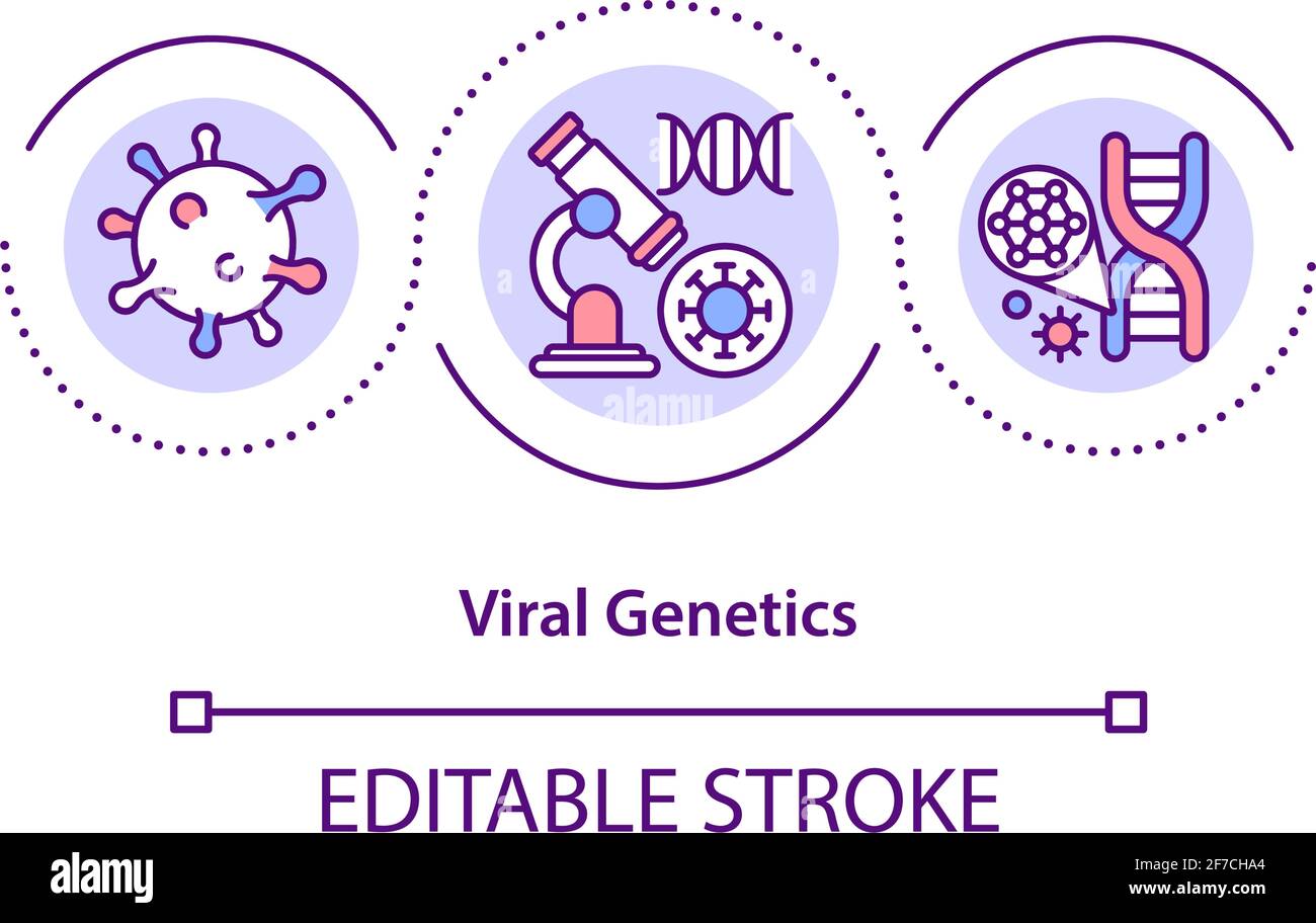 Viral genetics concept icon Stock Vector Image & Art - Alamy