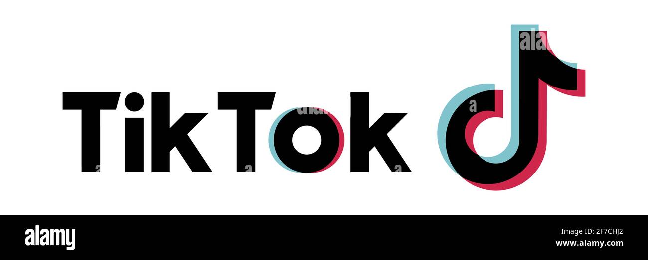 Tik Tok icon. Social media. Tik Tok logo design. Vector illustration isolated on white ...