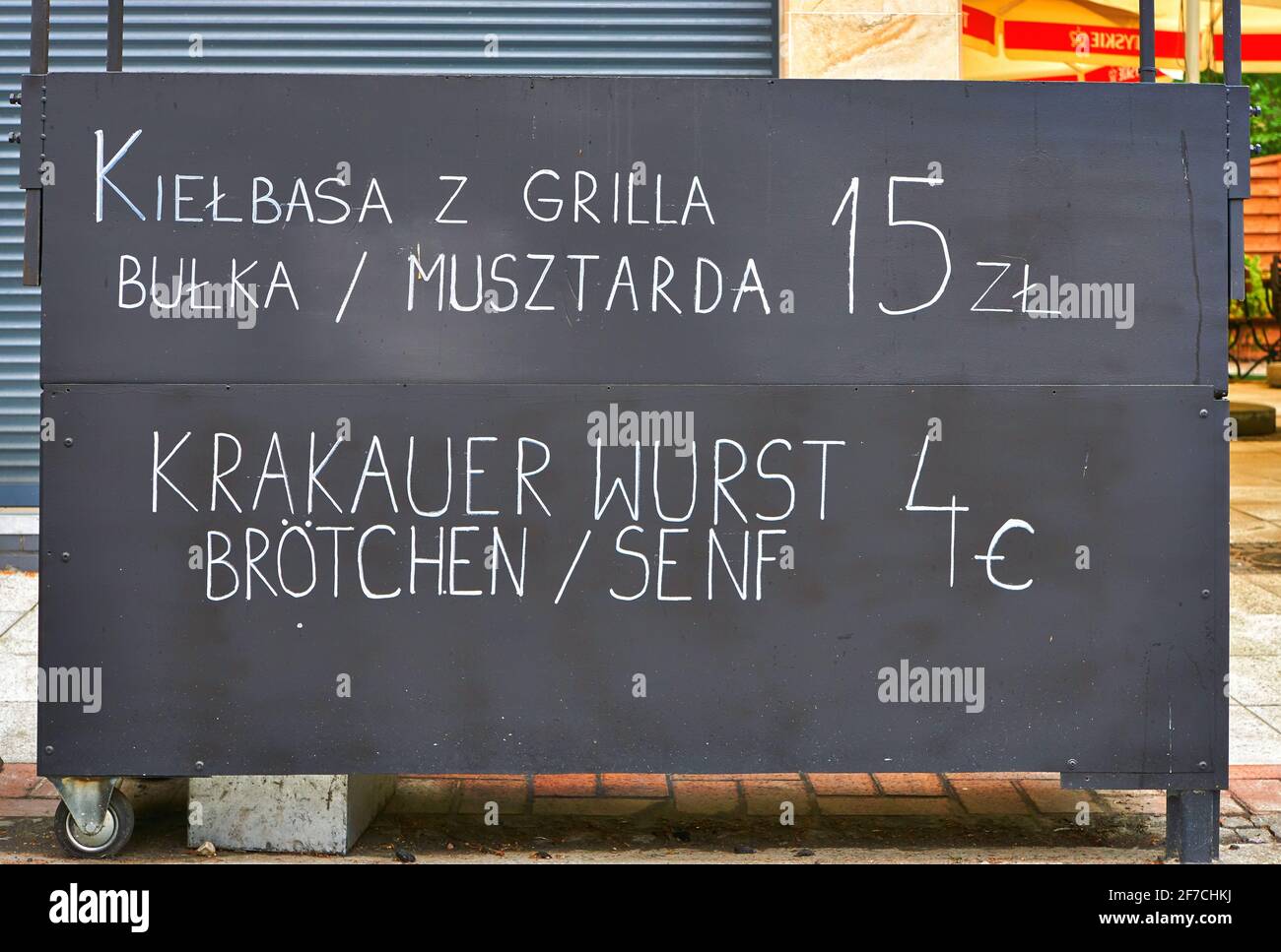 German sausage sign hi-res stock photography and images - Alamy