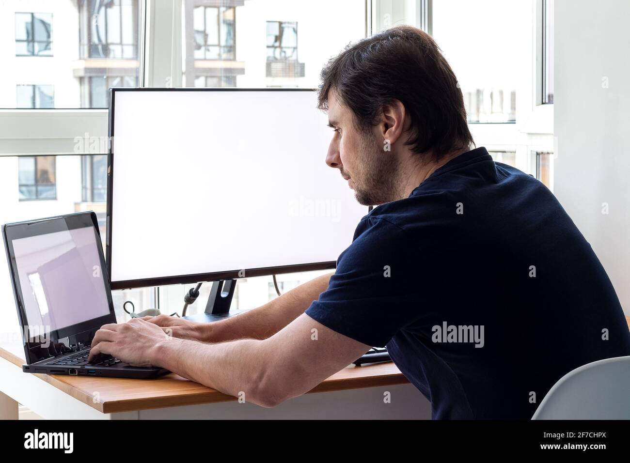 Work monitor hi-res stock photography and images - Alamy