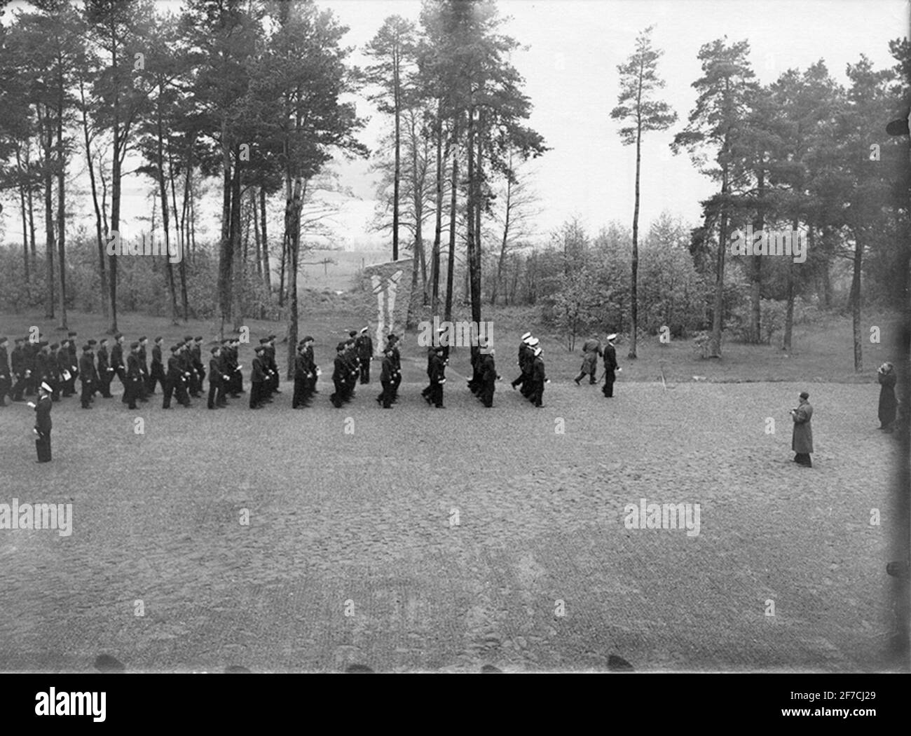 Inauguration of the memorial stone at F 2 Roslagen's flying fleet, 1944 ...