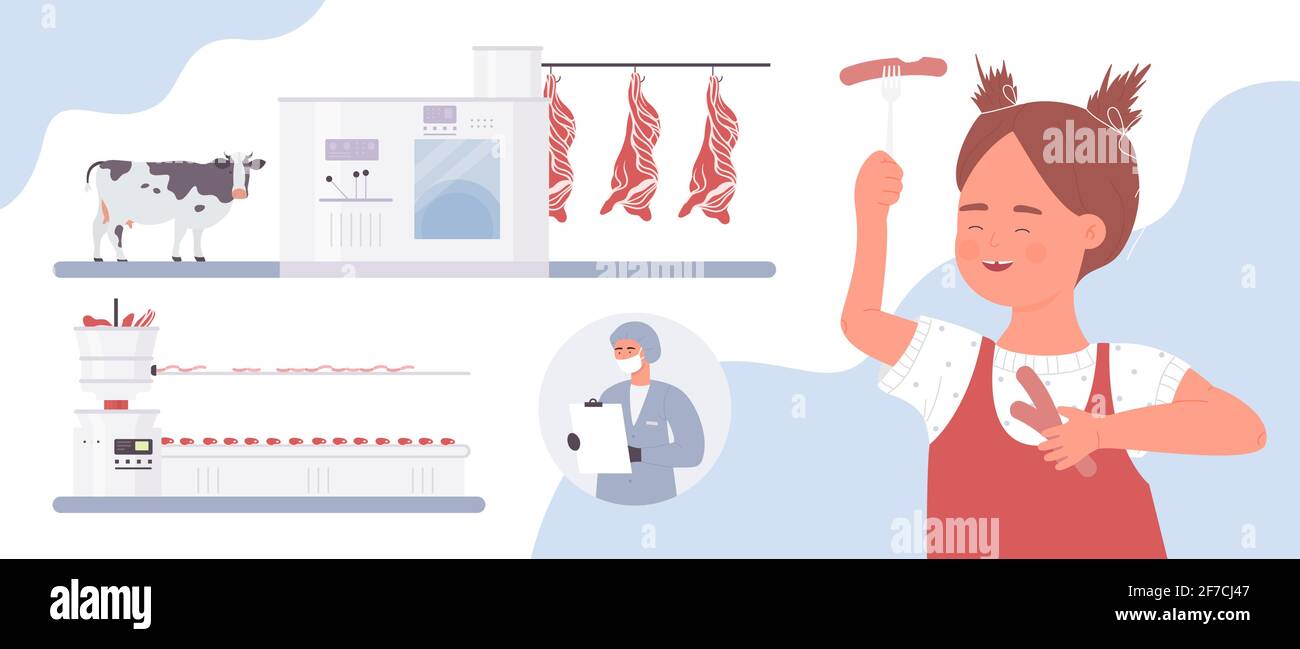 Meat processing equipment Stock Vector Images - Alamy