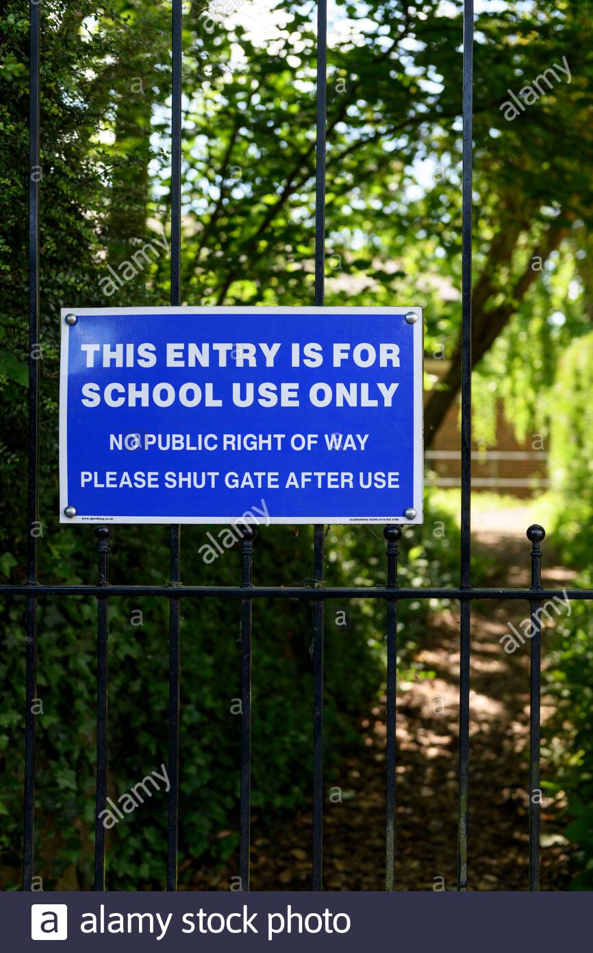 Locked School Gates High Resolution Stock Photography and Images - Alamy