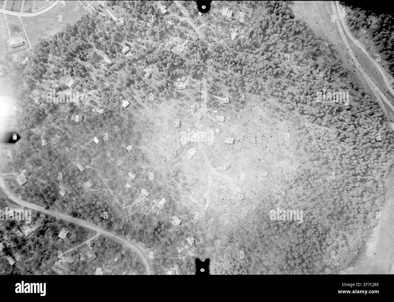 Aerial photography over aircraft battery in KÄPALA, 1940 Aerial ...