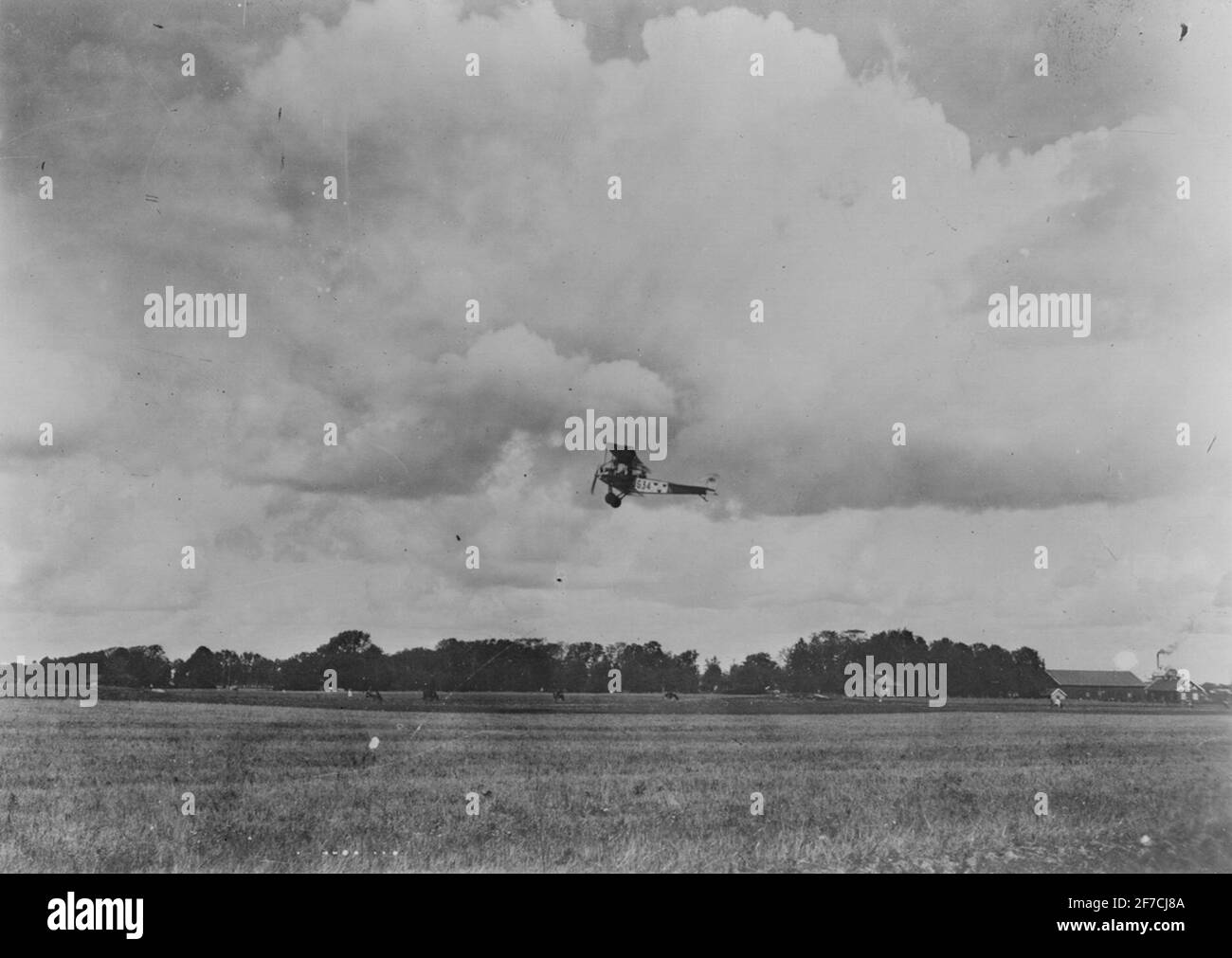 Albatros SW 20 in the air, 1918 . Airplane Albatros SW 20 marked 634 ...