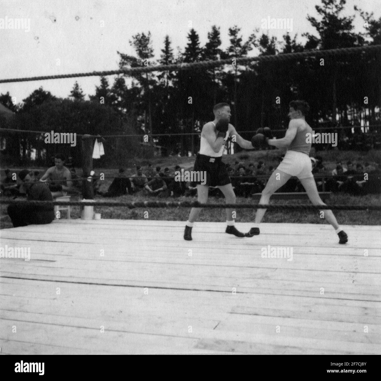 Boxing match on F 2, 1940 Boxing match on F 2 Roslagens flying fleet ...