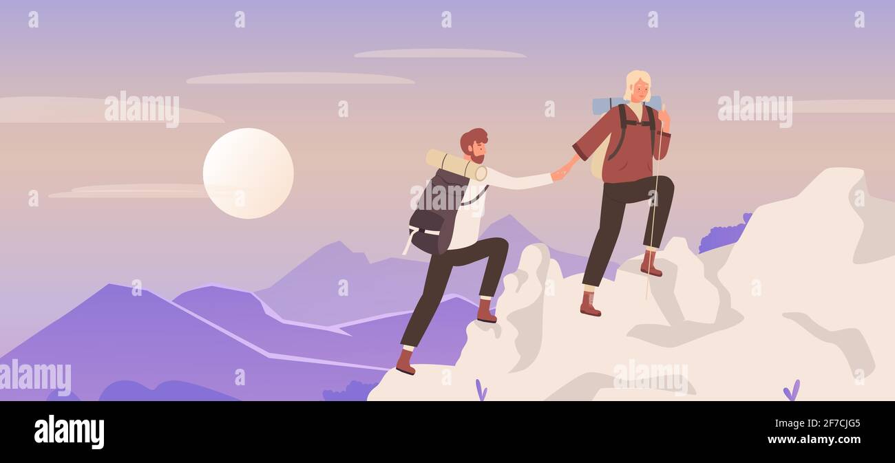 Cartoon people helping hi-res stock photography and images - Alamy