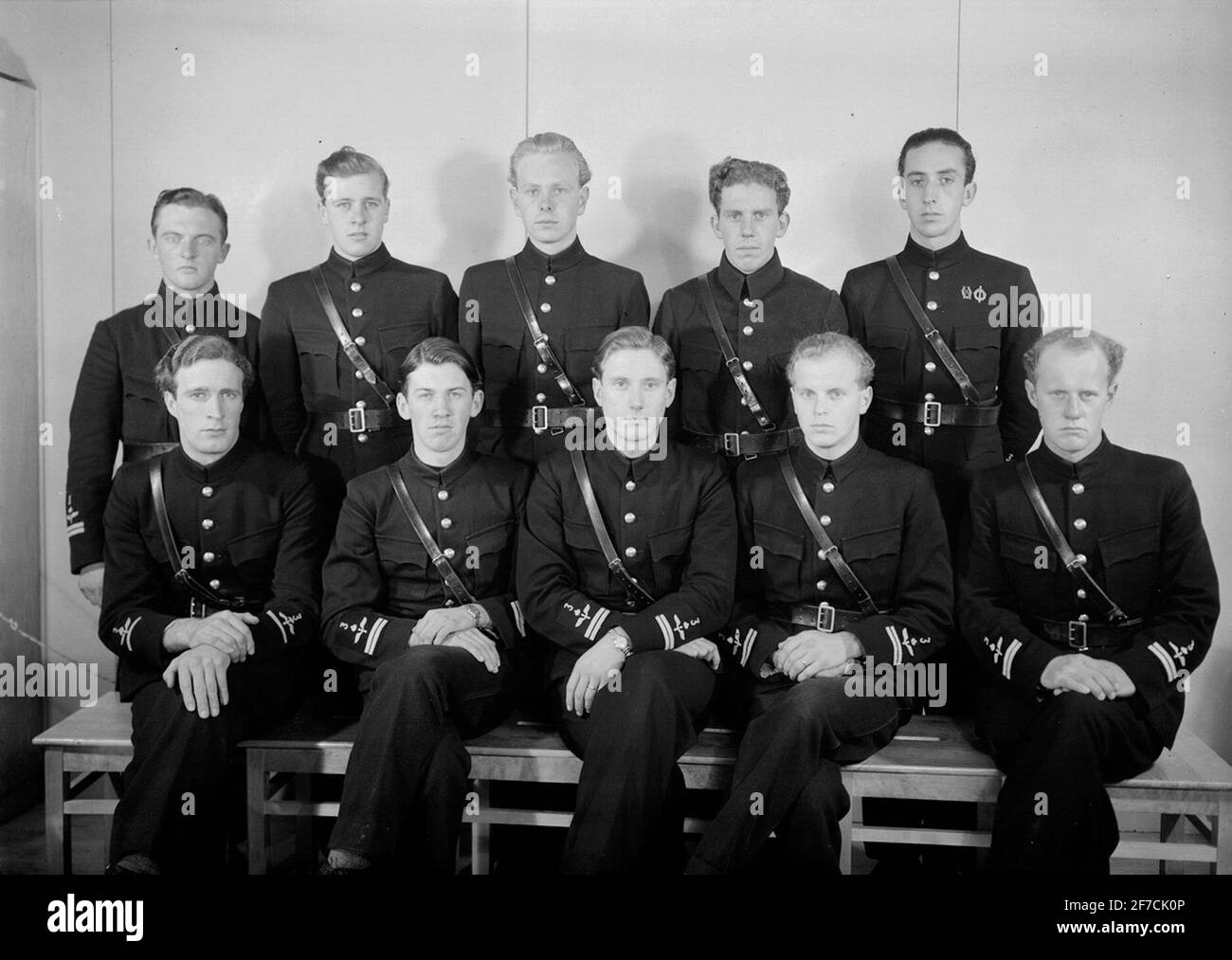 Pupils at Furir School at F 3 Östgöta Flight Fleet, 1942 Motifs ...