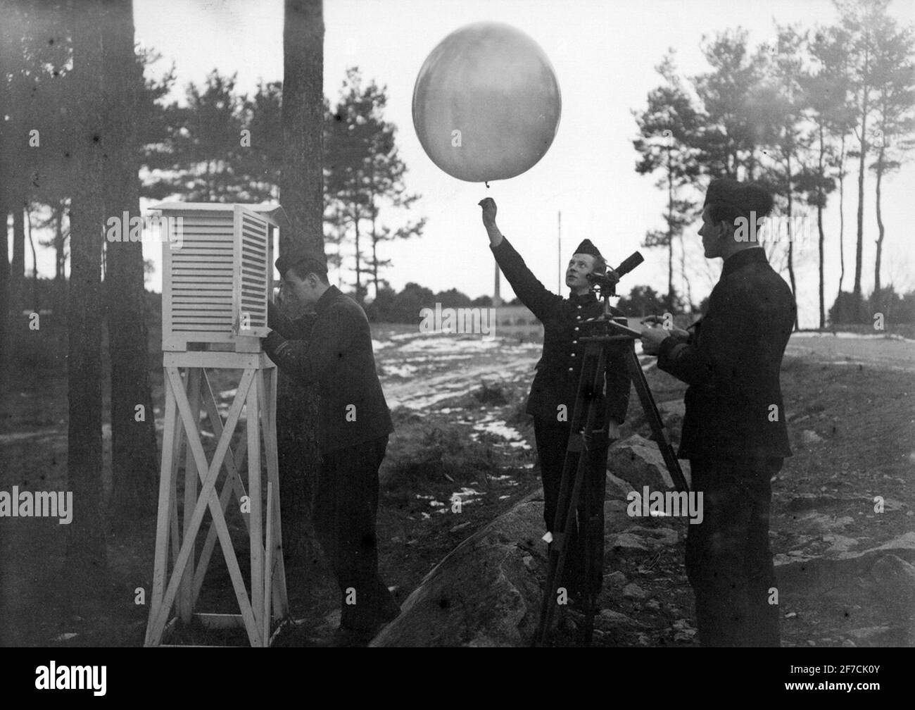 Weather service at F 2, Exercise, 1939 Weather service at F 2 Roslagens ...