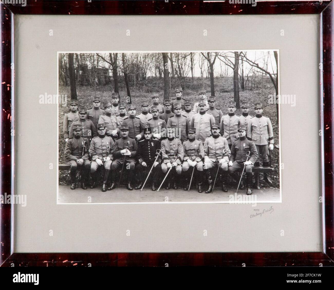 Group portrait of staff at fourth flight school, about 1920-1940. Group ...