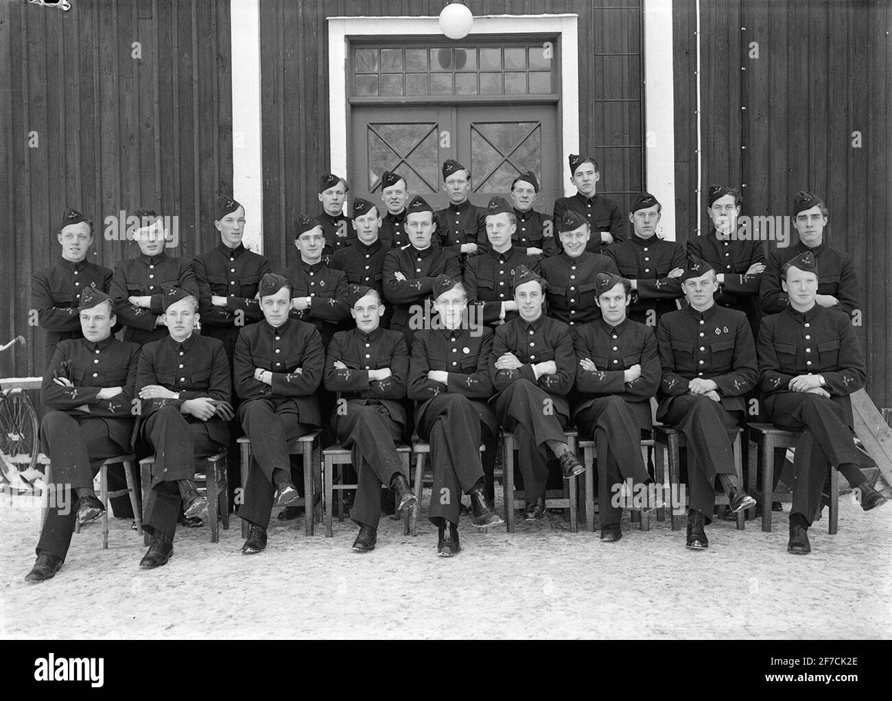 Pupils at 1940 year-class, on F 3 Östgöta Flight Fleet, 1942 Motifs ...