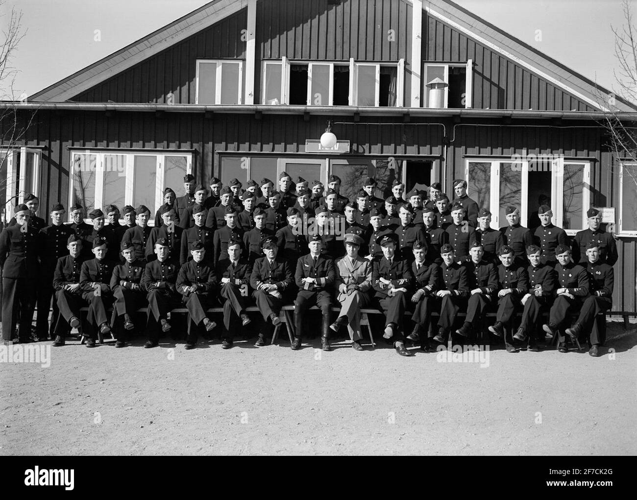 Students and teachers at Furir School 1942-1943 at F 3 Östgöta Flight ...