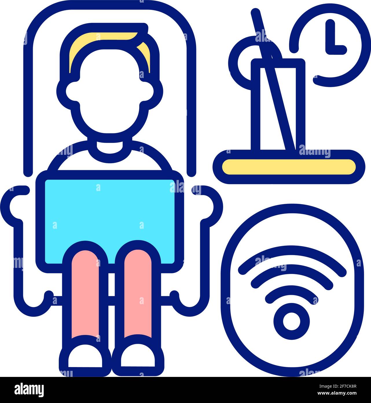 Work from home anywhere Stock Vector Images - Alamy