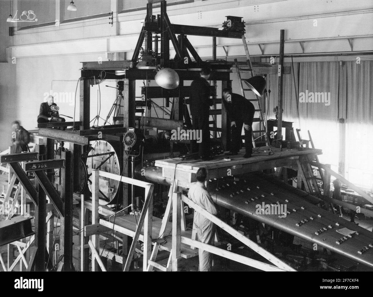 The strength tests of wings on aircraft Saab B 17 on the aircraft ...