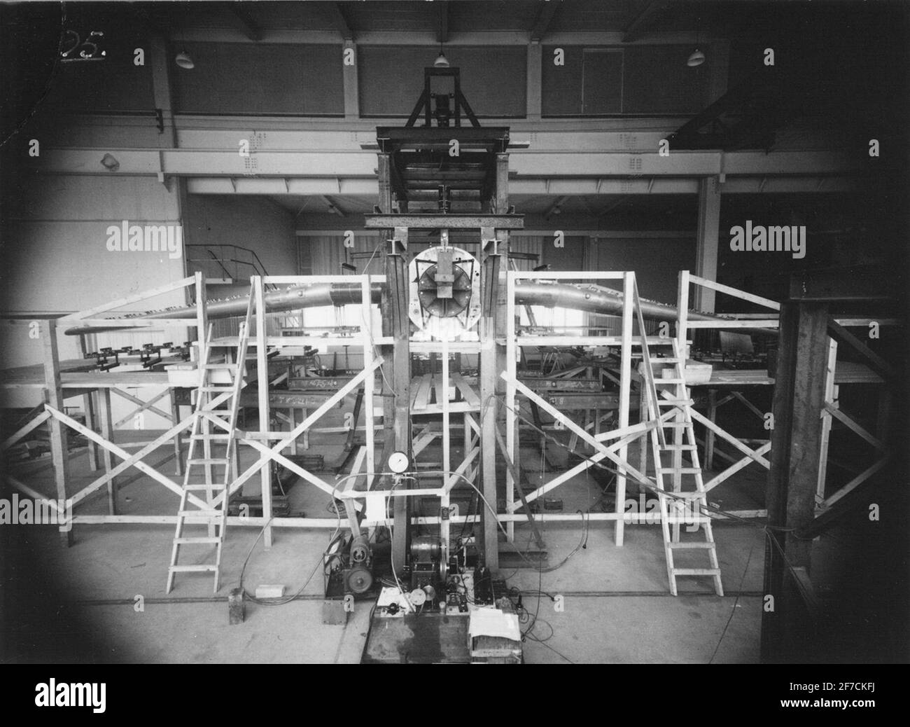 The strength tests of wings on aircraft Saab B 17 on the aircraft ...