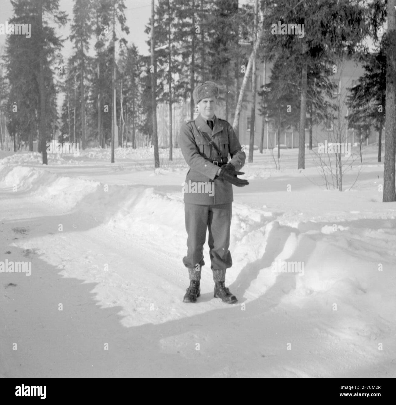 Portrait of military associated Swedish NGO in Finland, F 19, on a ...
