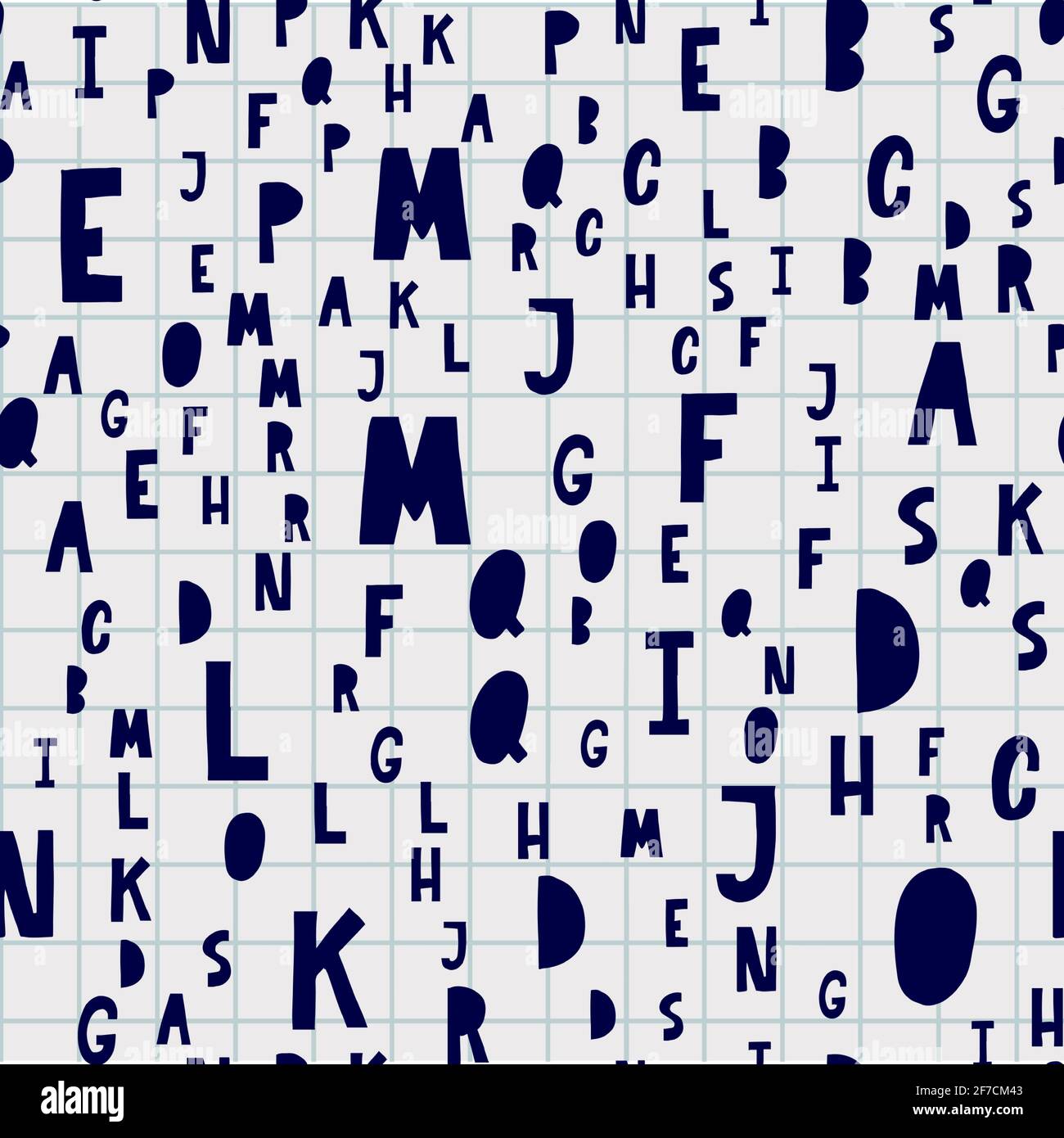 Abstract letters seamless pattern alphabet Stock Vector Image & Art - Alamy