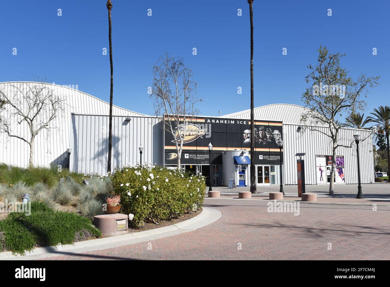 ANAHEIM, CALIFORNIA - 31 MAR 2021: Anaheim Ice is a world class Ice ...
