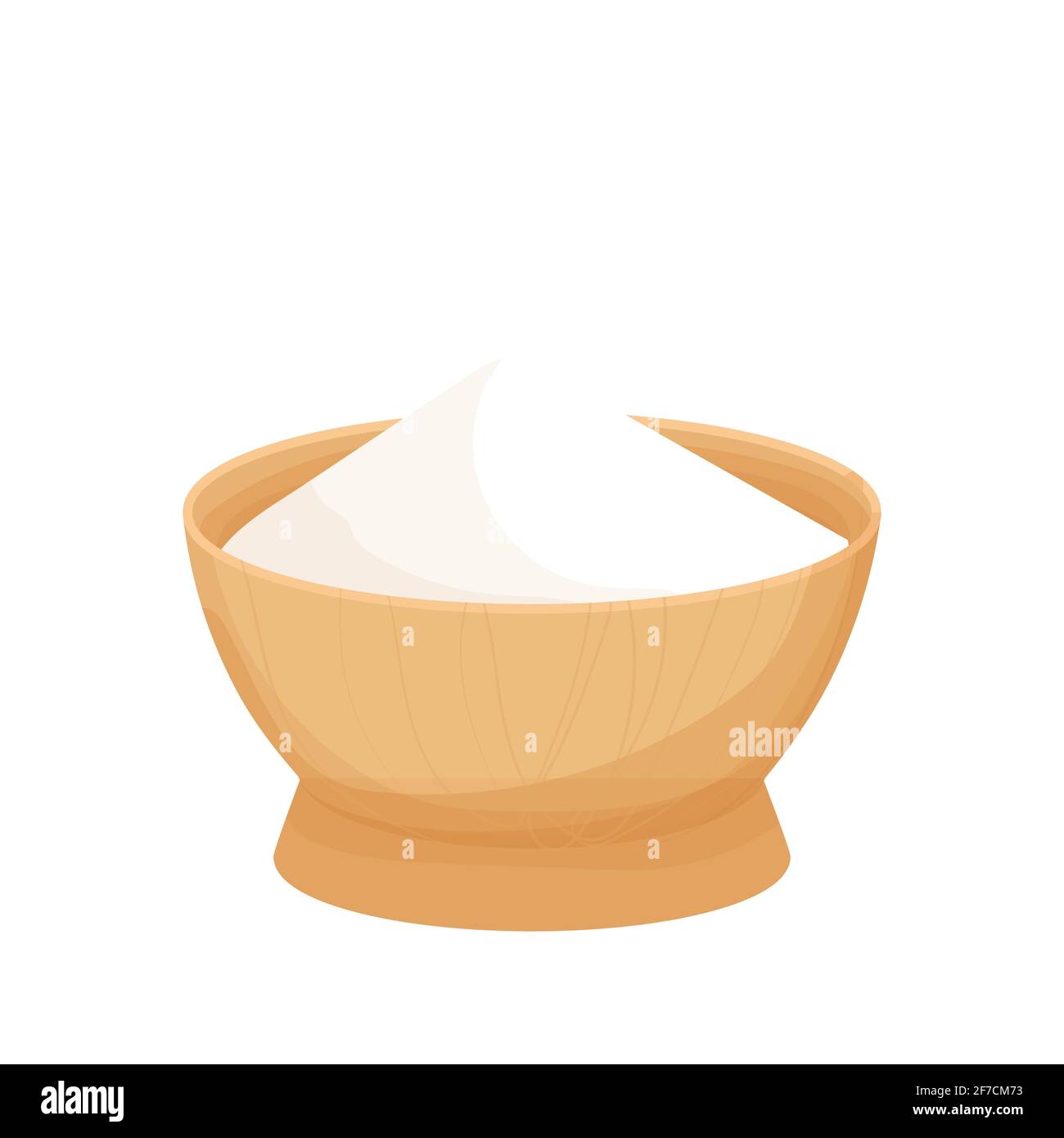 Wooden salt bowl Stock Vector Images - Alamy