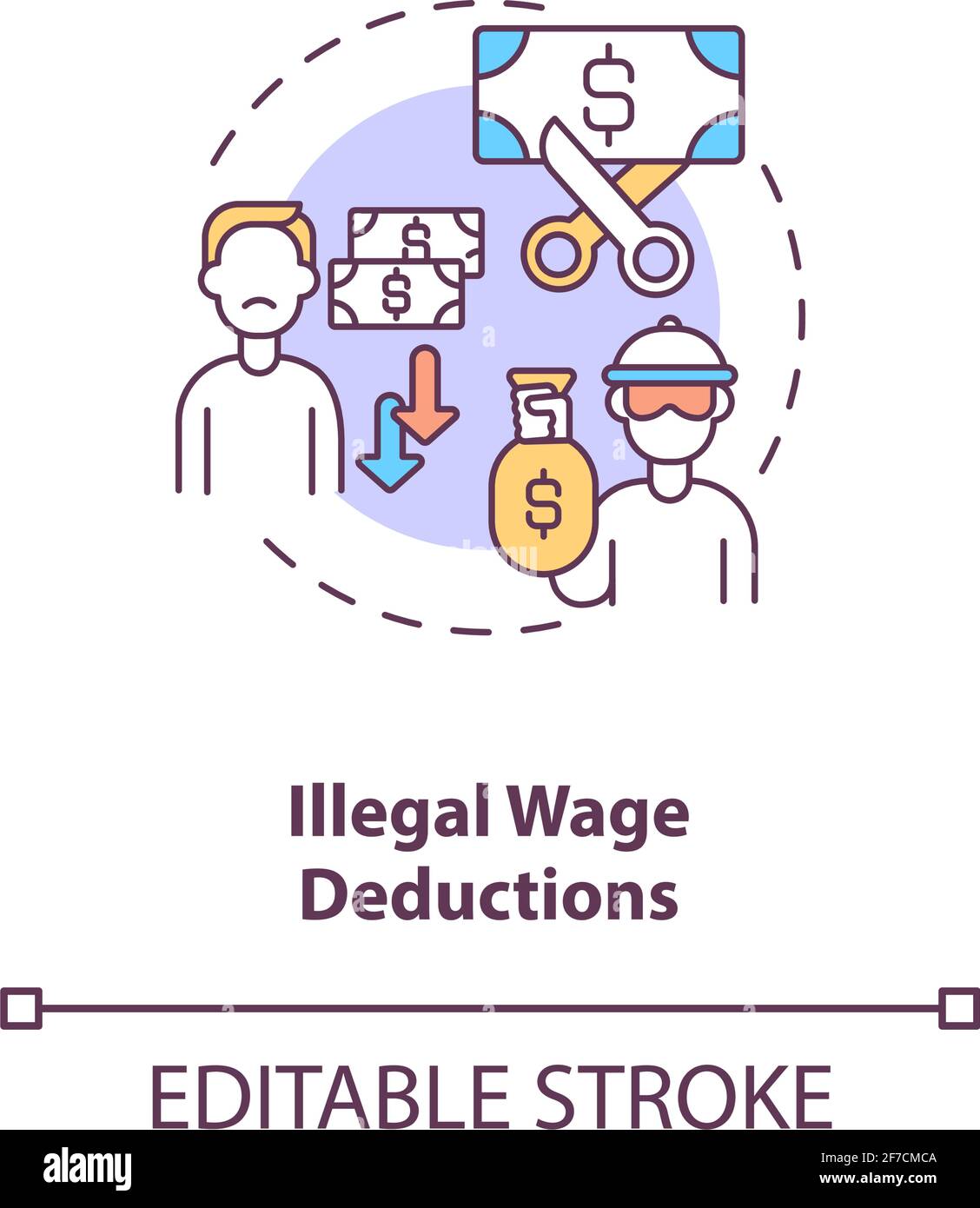 Pay deductions Stock Vector Images - Alamy