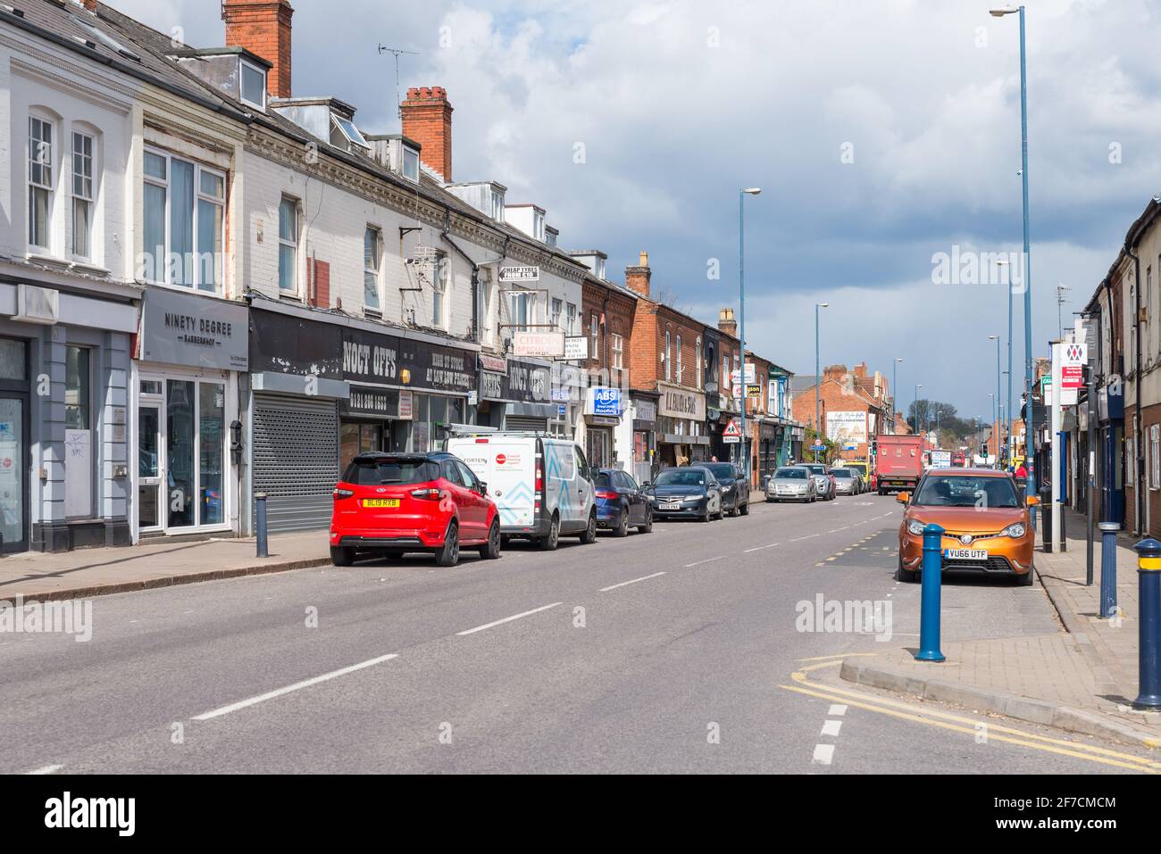 Shops and businesses on the Pershore Road, Stirchley, Birmingham,UK ...