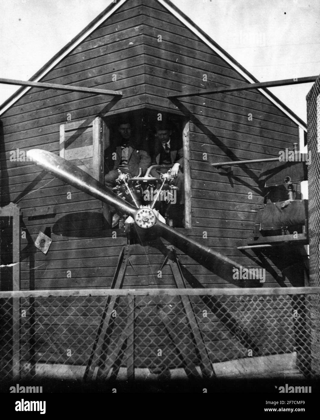 Flight engine located in motor sample book on the flying board in ...