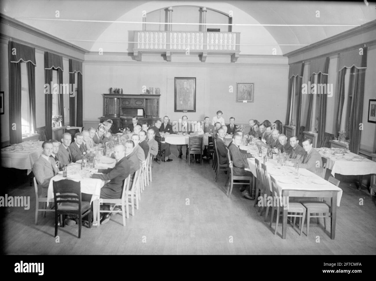 The Officers Fairs at Malmen, Interior Dinner in the Officers Fair of F ...