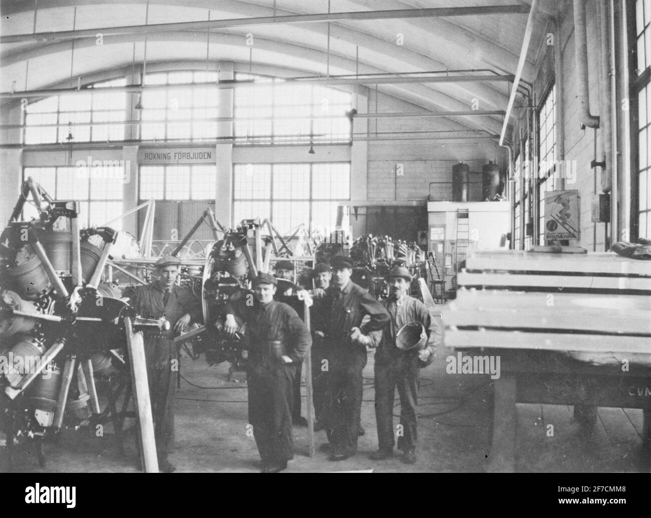 Interior of aircraft engine workshop on CVM . Interior of aircraft ...