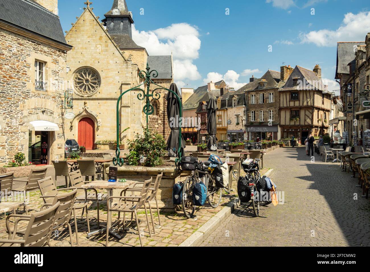 Two touring cycles in the beautiful village of Malestroit, Bretagne ...