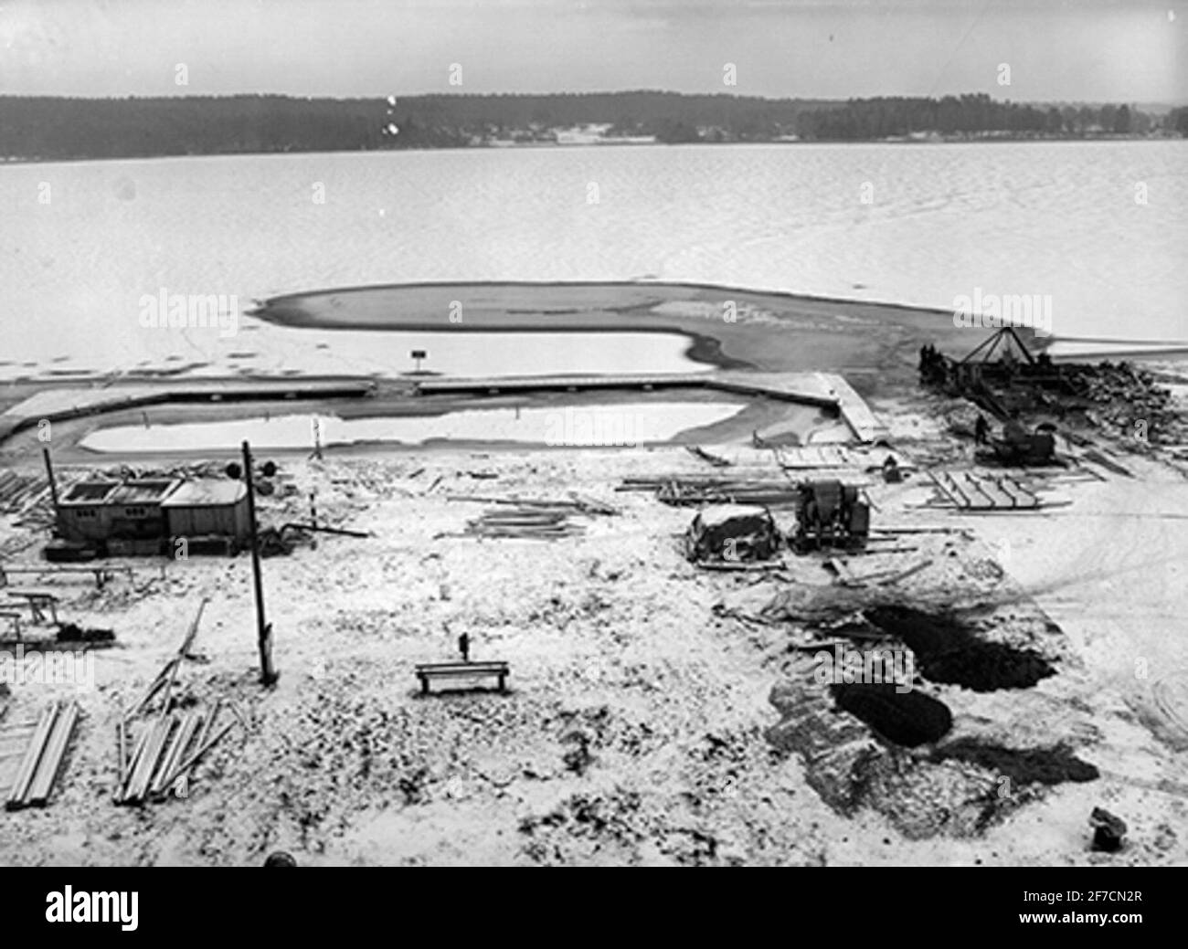 Work on building area Black and White Stock Photos & Images - Alamy