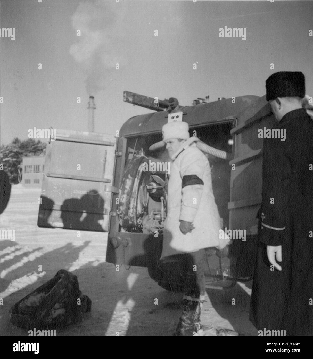 Fire truck on F 2, 1940 Fire truck at F 2 Roslagens flying fleet ...