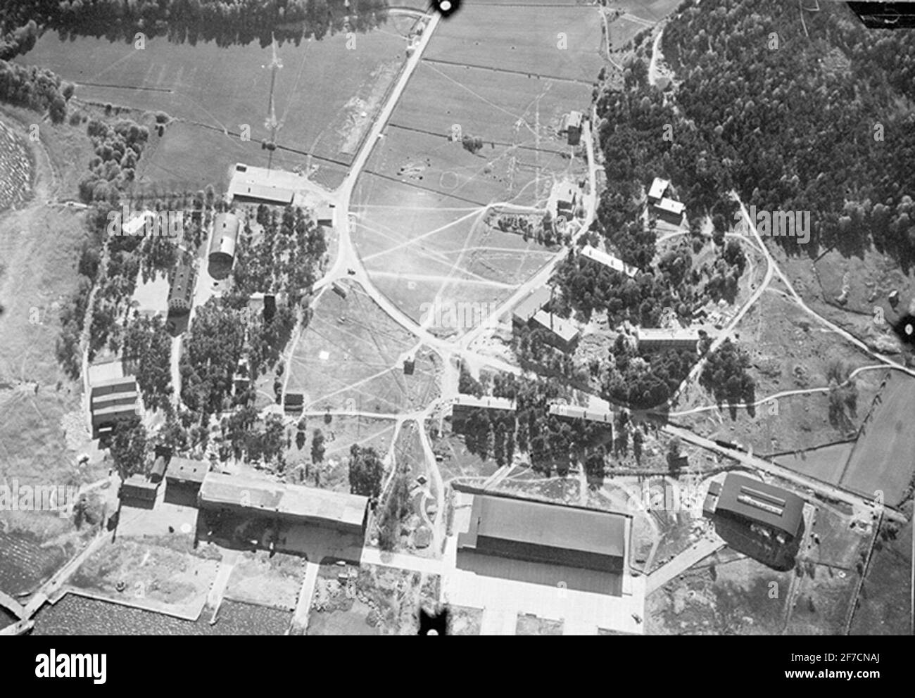 Aerial photography of F 2 Roslagens flying fleet, 1940. Aerial ...