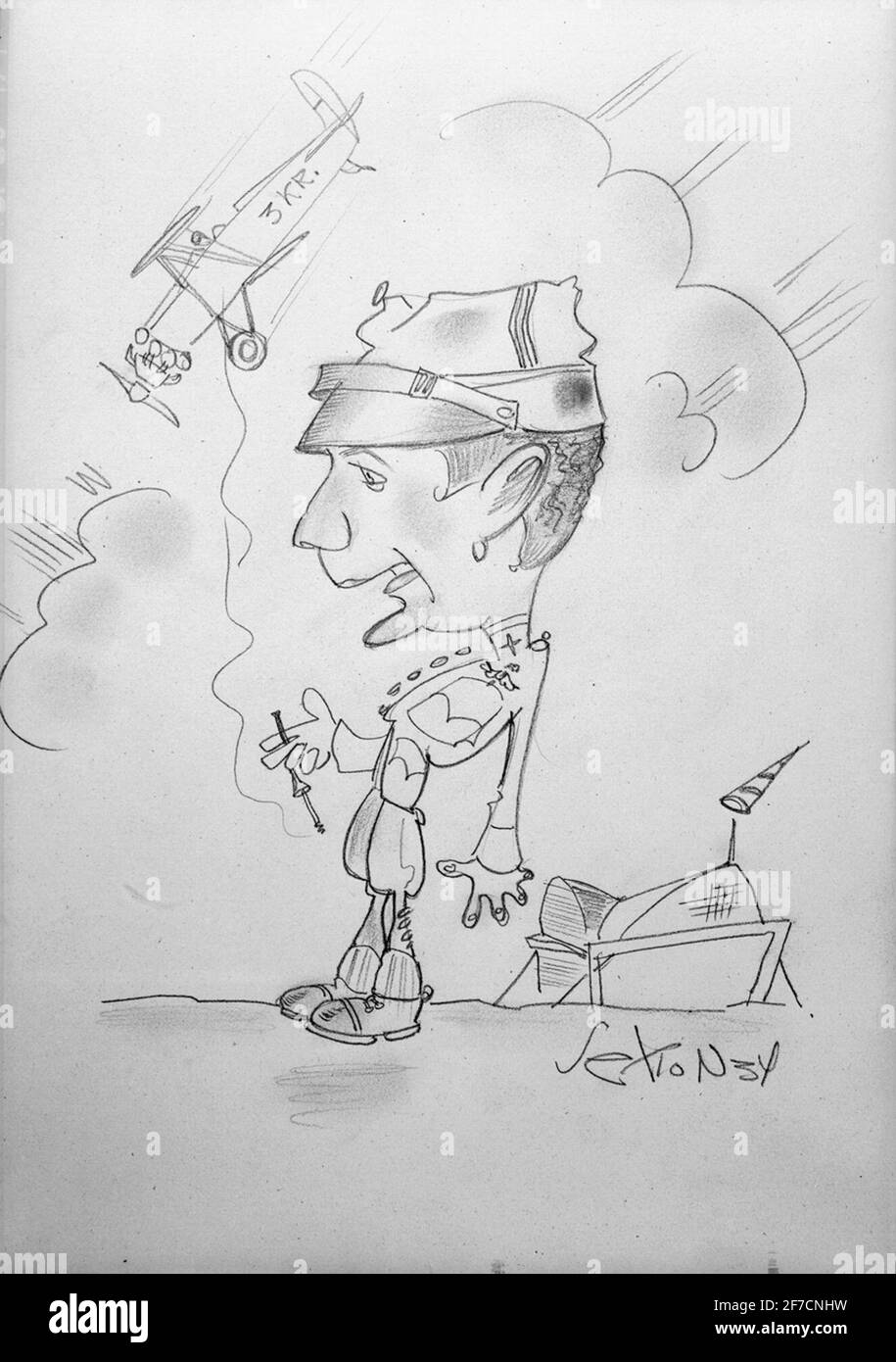 Caricature image of Lieutenant Nordström Caricature image of Lieutenant ...