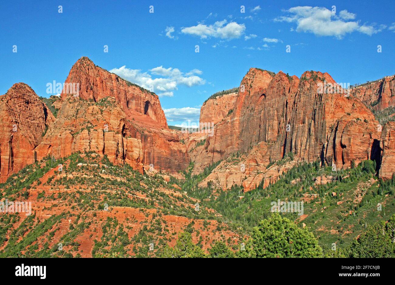 Red cliffs of Kolob Canyon - Utah Stock Photo - Alamy